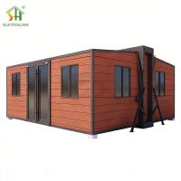 China Rugged Double Wing Expansion House Compact Two Bedroom Prefab House for sale