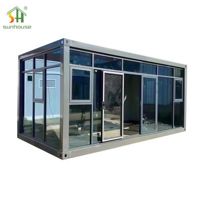 China Low Volume Shipping Container Home Office , Temporary Modular Homes Prefabricated for sale