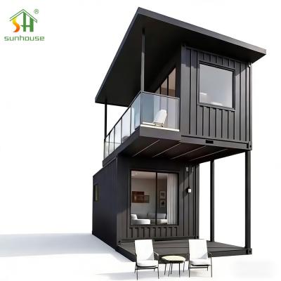 China Custom Single Storey Prefabricated Houses , Double Storey Container Homes Modular for sale