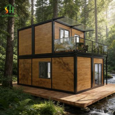 China Wind Resistant Weatherproof Prefab Container House Reinforced Galvanized Steel Modular Building for Harsh Climate Areas for sale