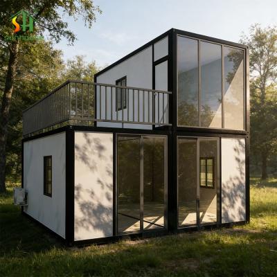 China Single Storey Two Storey Modular Container House Factory for Office Dormitory Classroom for sale