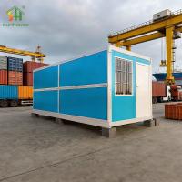 China Quick Deployment Modular Folding Houses Steel Frame Container Home Fold Out for sale