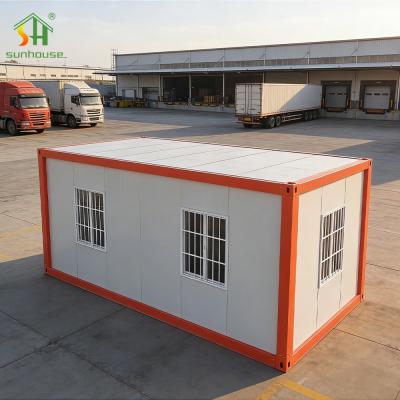 China 20FT 40FT Flat Pack Prefab Container House Galvanized Steel Modular Site Office for Construction Project Management Room for sale