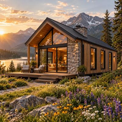 China Energy Efficient Mobile Home with High Performance Insulated Wall System for Cold and Warm Climate Applications for sale