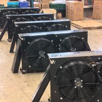 China H 2-4 Fans Air Cooler Condenser With Smooth Copper Tube Material for sale