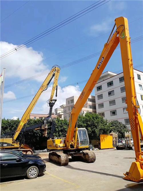 excavator long reach attachments