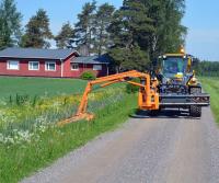 China 220-650KG Mechanical Flail Mower For Excavator for sale