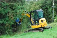 China Mechanical Power Source Q355B Flail Mower for Excavator for sale