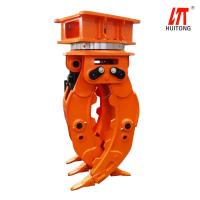 China Q355B Material Hydraulic Excavator Rotating Grapple Log Timber Grab for sale