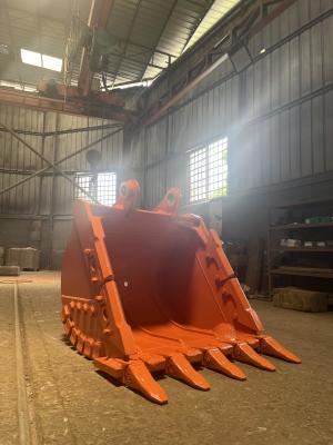 China Strength Yellow/Black Excavator Rock Bucket Q355/NM400/Hardox400 Custom Weight for sale