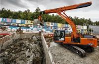 China EXCAVATOR Three-Stage Telescopic Boom for PC450/CAT345 25m for High-Rise Building Demolition/Vertical Dismantling Operations for sale