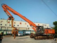 China Heavy Duty Reinforced Piling Boom Fit 20-27Ton Excavator PC200 EX230 for Foundation Piling Solar Post & Construction Pile Works for sale