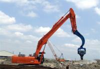 China Heavy Duty Reinforced Piling Boom Fit 20-27Ton Excavator PC200 EX230 for Foundation Piling Solar Post & Construction Pile Works for sale