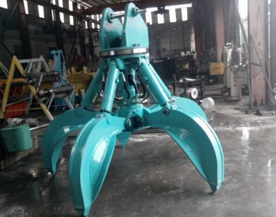 China Customized Excavator Orange Peel Grab for 5-9 Ton Excavators PC50 CX75 R60 Wear Resistant Hydraulic Orange Peel Grab for sale