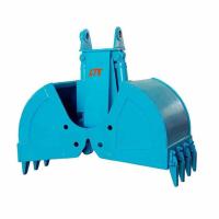 China Excavator Parts Manufactured Huitong Clamshell Bucket for 3-5 Ton Excavators Etched Stainless Steel Landing Plate CE Certified for sale