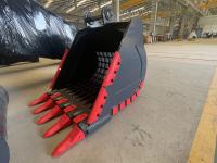 China Huitong Excavator Rock Bucket with Reversible Tips, 25 T Mining Bucket for Quarry/Demolition, OEM Available for sale