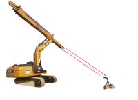 China EXCAVATOR Three-Stage Telescopic Boom for PC400/CAT340 24m for High-Rise Building Demolition/Vertical Dismantling Operations for sale