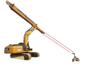 China EXCAVATOR Three-Stage Telescopic Boom for PC400/CAT340 24m for High-Rise Building Demolition/Vertical Dismantling Operations for sale