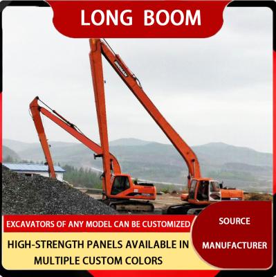 China 2M Long Reach Boom And Arm Heavy Duty Extended Dredging Arm For 41-45 Ton Excavator Fit  PC450 CAT345GC ZX450 SK450 DX450 R455 EC450 SY465H XE450DK CLG945E for sale