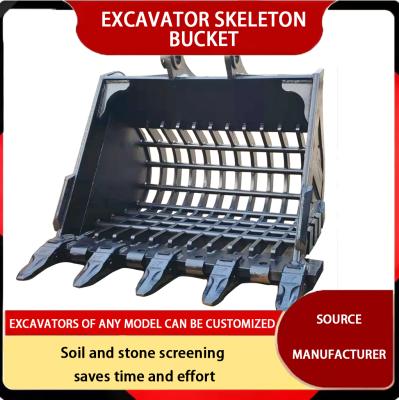 China 3Ton High Efficiency Excavator Bucket Excavator Skeleton Bucket Customized Dimension With Wear-resistance Material for sale