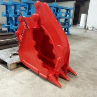 China Q355 NM400 Excavator Thumb Bucket 20 Ton Excavator PC200 SY200 XE200 CLG920 ZX200 SK200 EC210 DH215 for Log Stone Construction Waste Handling for sale