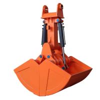 China Factory Supply Excavator Hydraulic Clamshell Bucket HUITONG High Quality Q355B Material 3-5Ton 0.4m for Material Re-handling/Foundation Excavation/Ship Hold Loading & Unloading for sale