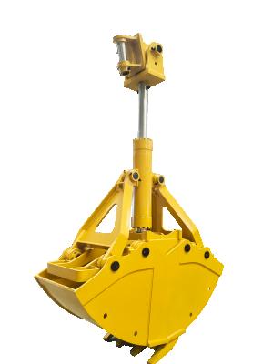 China Factory Supply Excavator Hydraulic Clamshell Bucket HUITONG High Quality Q355B Material 21-24Ton 1.2m for Material Re-handling/Foundation Excavation/Ship Hold Loading & Unloading for sale