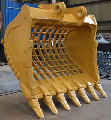 China EXCAVATOR Skeleton Bucket for PC320/CAT332 1.5cbm for Gravel Grading/Material Sorting & Screening/Separating Rocks From Topsoil for sale