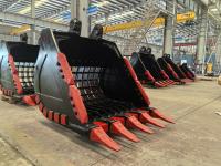 China EXCAVATOR Skeleton Bucket for PC350/CAT335 1.6cbm for Gravel Grading/Material Sorting & Screening/Separating Rocks From Topsoil for sale