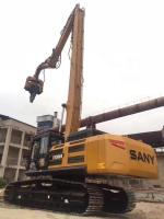 China Yellow Color Excavator Boom Arm , Piling Attachment For Excavator for sale