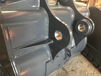 China Yellow Hardox450 Excavator Rock Bucket With Strength Teeth And 700-1000kg Weight for sale