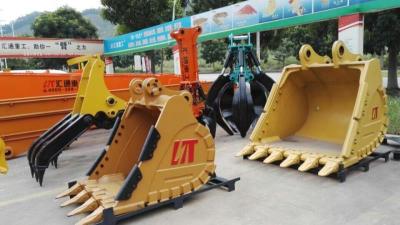 China High Strength Teeth 0.253cbm Excavator Rock Bucket For Effective Digging for sale