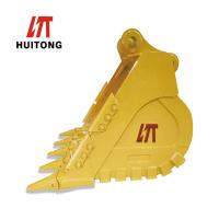 China Strength Yellow / Black Excavator Digging Bucket Q355/NM400/Hardox450 New Heavy Duty Teeth for sale