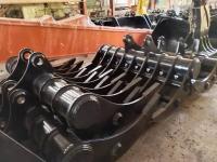 China Custom Excavator Land Clearing Rakes For PC450LC ZE85E SY465C SK17SR for sale