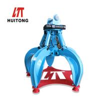 China Customized 360 Degree Orange Peel Grapple Hydraulic Scrap Excavator Sleeper Grab for sale