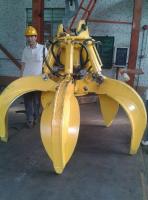 China Flexible Orange Peel Grab Bucket , Excavator Rock Grab Easy Maintenance for sale