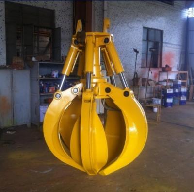 China 360 Degree Hydraulic Rotating Grab For Loading And Clear Up Stone / Scrap Steel for sale