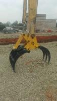 China Hydraulic Rotating Wood Grapple Excavator Grab Bucket For CX235 CX240 Scrap Attachments Digger for sale