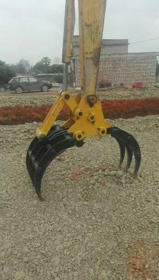 China Hydraulic Rotating Wood Grapple Excavator Grab Bucket For CX235 CX240 Scrap Attachments Digger for sale
