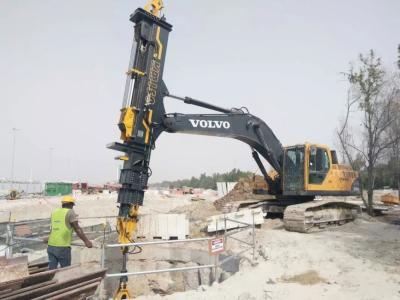 China Huitong Excavator Long Reach Boom Attachment Clamshell Telescopic Arm for sale