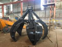 China Excavator Hydraulic Orange Peel Grab Steel Scrap Grapple for sale