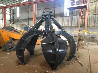 China Excavator Hydraulic Orange Peel Grab Steel Scrap Grapple for sale
