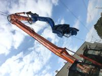 China 20M Excavator Sheet Pile Driving Long Boom For R420 Long Reach Boom Heavy Equipment for sale
