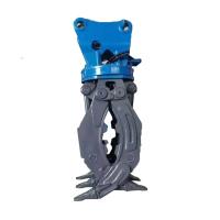 China 6-8Ton Excavator Rotating Grapple With Double Cylinder Hot Sale Excavator Attachment With High Standard Quality Control for sale