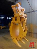 China Rotating PC240 Hydraulic Excavator Grapple For Construction Works for sale