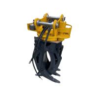 China Q345B NM400 Excavator Rotating Grapple Custom Color for sale