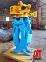 China Custom Hydraulic Rotating Grapple 25-35 Ton Excavator DX300 PC330 FR300 Wood Grapple Q355B for Forestry Logging Timber Loading for sale