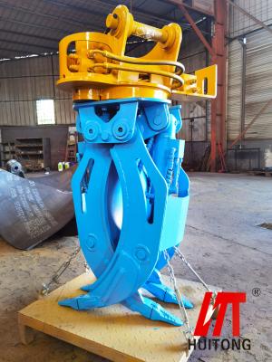 China Custom Hydraulic Rotating Grapple 25-35 Ton Excavator DX300 PC330 FR300 Wood Grapple Q355B for Forestry Logging Timber Loading for sale