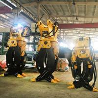 China Custom Hydraulic Rotating Grapple 25-35 Ton Excavator DX300 PC330 FR300 Wood Grapple Q355B for Forestry Logging Timber Loading for sale