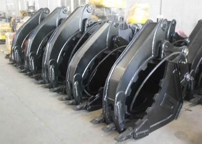 China 100 Ton Wood Grabbing Thumb Bucket Excavator 5m3 Capacity 2000mm Opening for sale